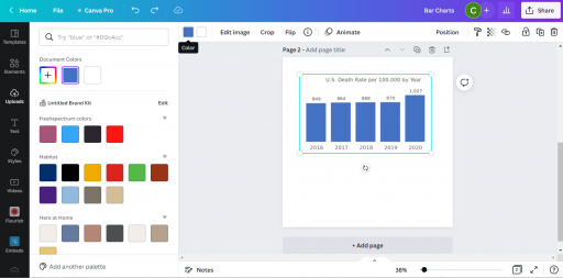 How to create bar graphs in Canva – 5 ways