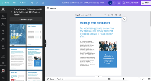Designing an Executive Summary with Canva