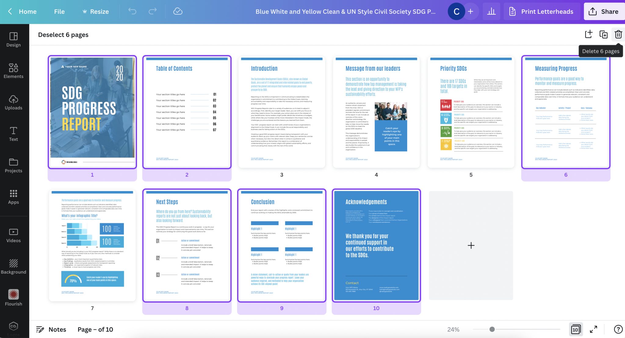 Designing an Executive Summary with Canva