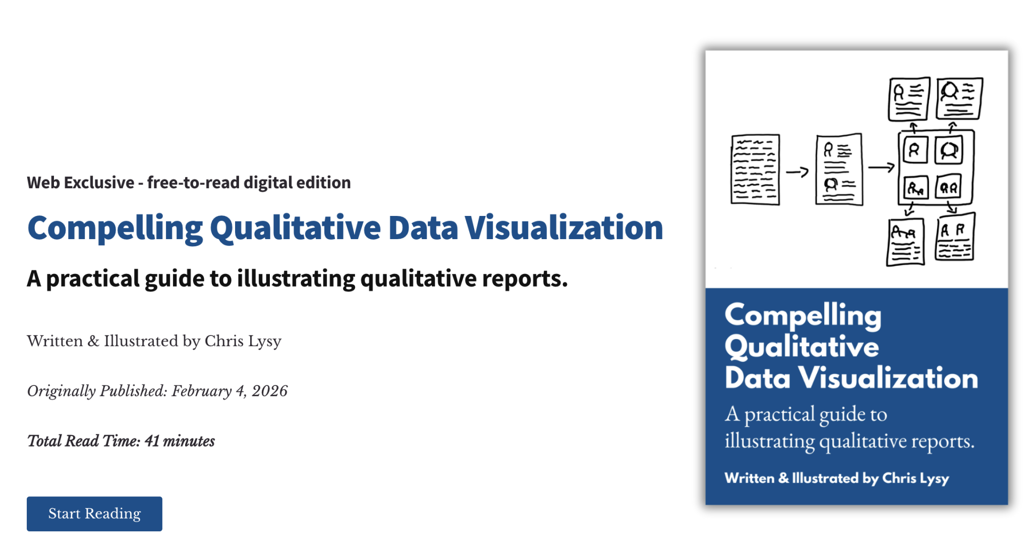 My qualitative dataviz book is now live! (and free)